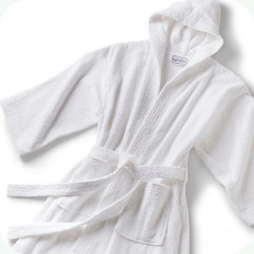 Hooded Terry Cotton Robe - 100% Cotton Terry – Fattowels